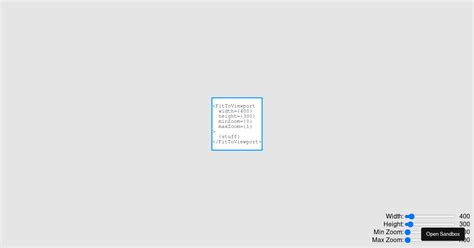 React Fit To Viewport Examples Codesandbox