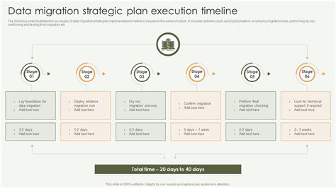Data Migration Strategic Plan Execution Timeline Formats Pdf
