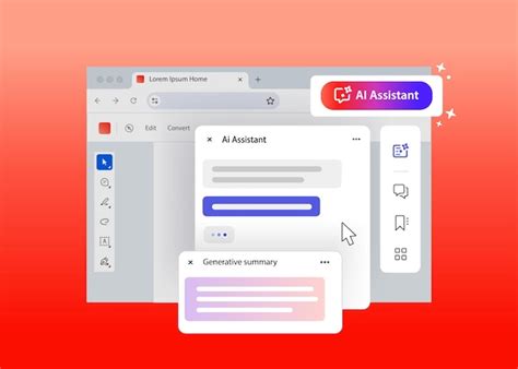 premium vector ai assistant in pdf reader generative summary answer