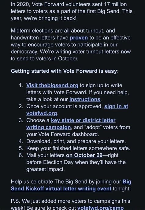 In 2020 Vote Forward Volunteers Sent 17 Million Letters To Voters As A Part Of The First Big