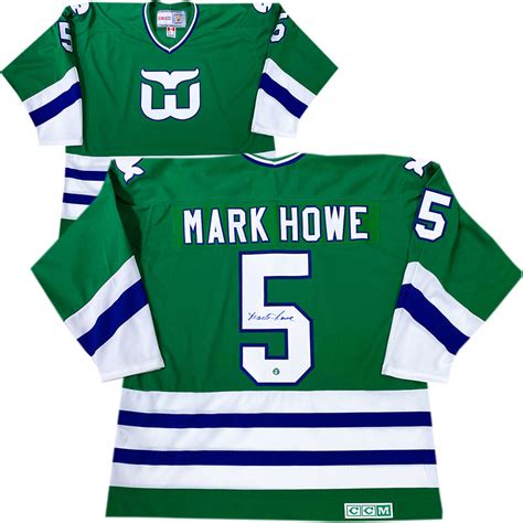 Mark Howe Autographed Hartford Whalers Ccm Jersey Nhl Auctions