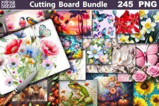 Cutting Board Sublimation Bundle Graphic By Watercolorcolordream