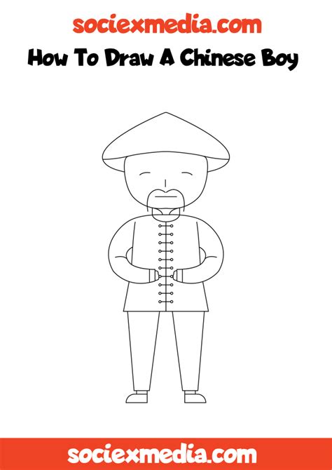 How To Draw A Chinese Boy Easy Step By Step Digital Pdf Art Tutorial