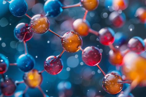 Premium Photo Abstract Molecule Structure Research In Molecular Chemistry