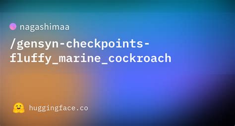 Nagashimaagensyn Checkpoints Fluffymarinecockroach At Main