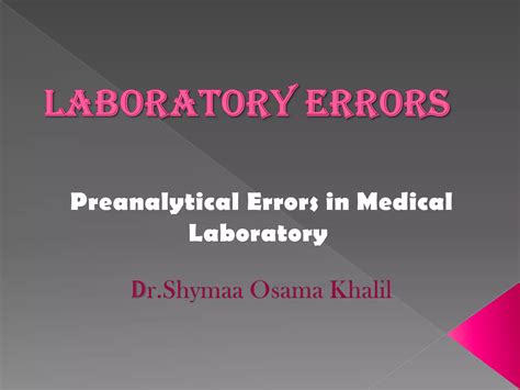 Laboratory Errors Pdf