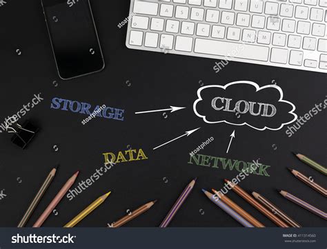 Cloud Computing Flowchart On Black Office Stock Photo Shutterstock