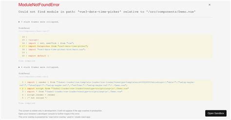 Vue3 Date Time Picker Examples Codesandbox