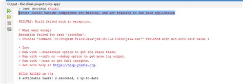 Error With Javafx Error Javafx Runtime Components Are Missing And
