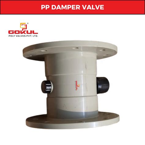 Pp Polypropylene Damper Valves Flangend Valve Size 4 Inch At ₹ 2905