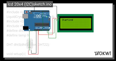 Arduino Dht21 Lcd 2004 V1 Wokwi Esp32 Stm32 Arduino Simulator