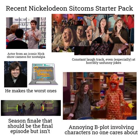 Recent Nickelodeon Sitcoms Starter Pack Rstarterpacks