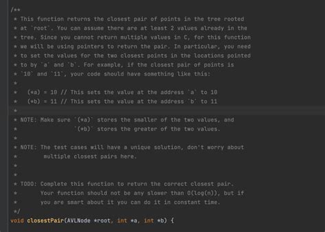 Solved This Function Returns The Closest Pair Of Chegg Com