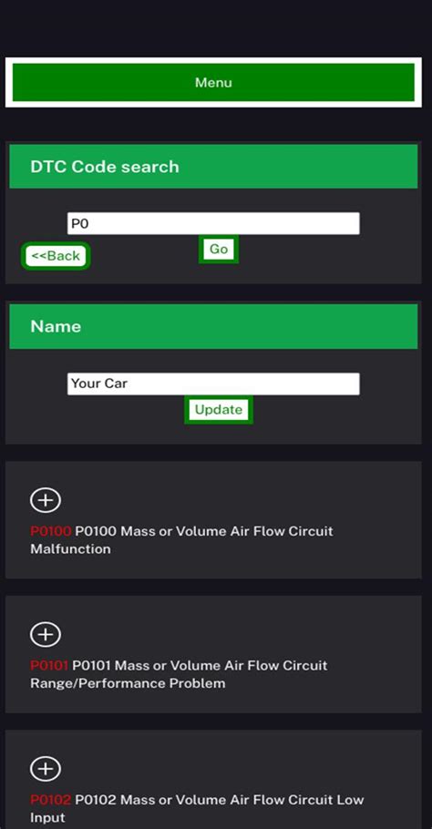 Obd2 Dtc Lookup And Trouble Code Apk For Android Download