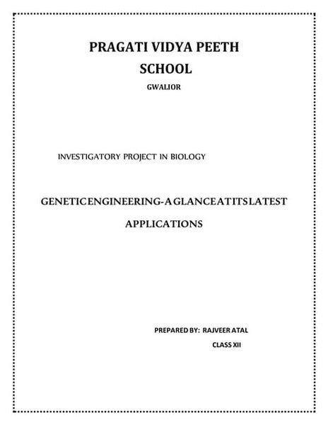 Application Of Bioinformatics In Different Fields Of Sciences