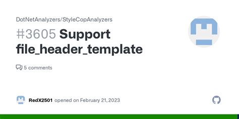 support file header template · issue 3605 · dotnetanalyzers