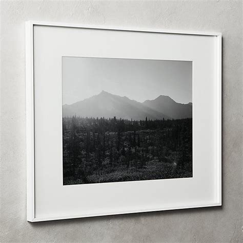 Gallery White Frame With White Mat 16x20 Diseño De Pared De Galería
