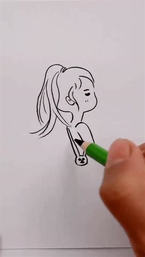 怎么画侧面小女孩简笔画（推荐15张） 简笔画图片大全