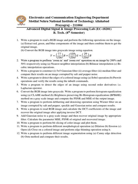 8 Sem Manual Pdf Matlab Image Segmentation