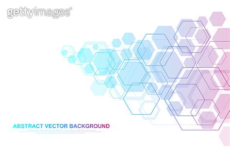 Technology Abstract Lines And Dots Connect Background With Hexagons Hexagons Connection Digital