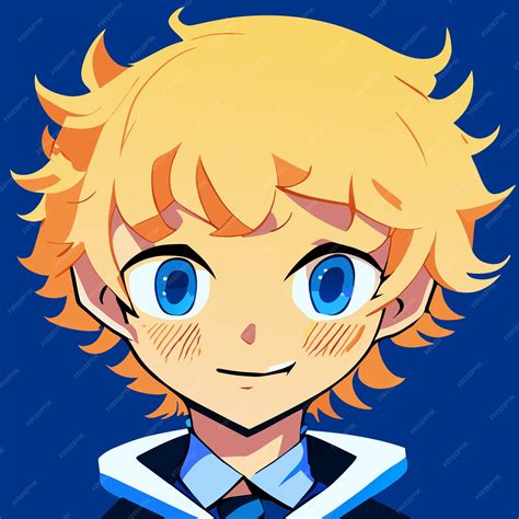 Lindo Chibi Niño Dibujado A Mano Dibujos Animados Pegatina Icono