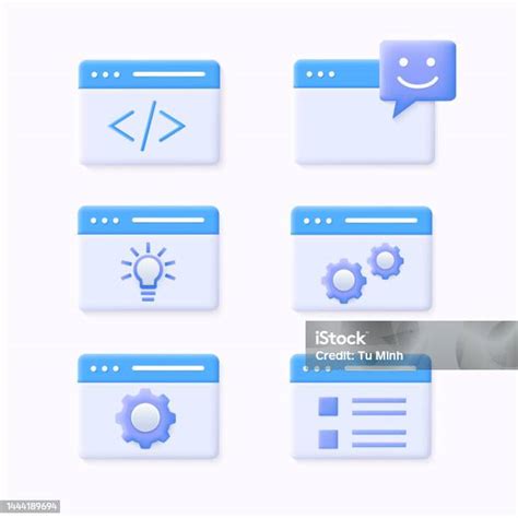 웹 개발 개념입니다 웹 사이트 코딩 웹 페이지 확대경 발견 연구 검색 분석 개념 메신저 채팅 버튼 3d 벡터 아이콘 0명에 대한 스톡 벡터 아트 및 기타 이미지 Istock