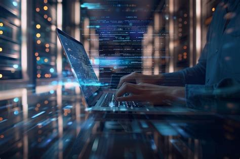 Digital Technology Data Processing And Engineering Cloud Computing