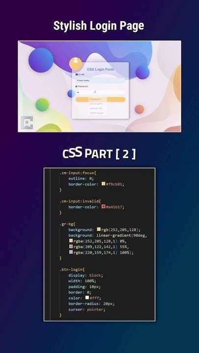 Html Css Coding Create A Style Login Form Shortcut Keyboard Computer