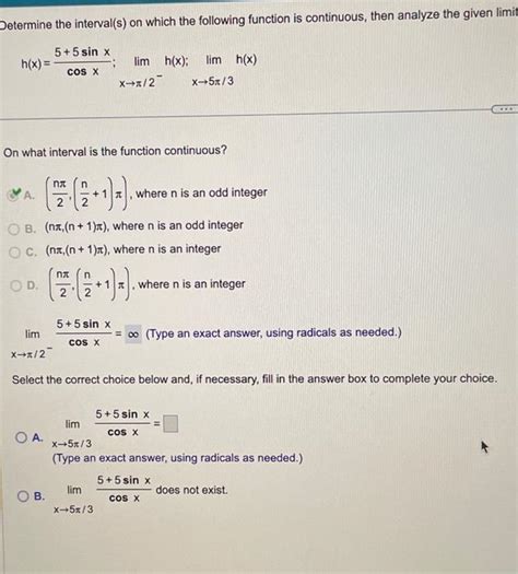 Solved Determine The Interval S On Which The Following Chegg