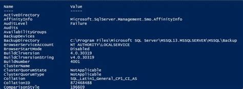 Sql Server Powershell Script Getting Properties And Details Sql