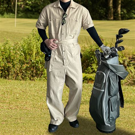 핫딜 클라임미 남성 골프 워시드 점프슈트 남자 봄 가을 골프웨어 라운딩 일체형 스트레이트 점프수트 딜팡 골프용품 전문쇼핑몰