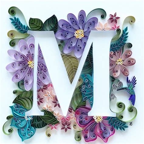 Quilling Paper Letters Beautiful Paper Quilling Art Artofit