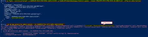 Devops Azure Cli Task Granting Admin Consent To App Registration