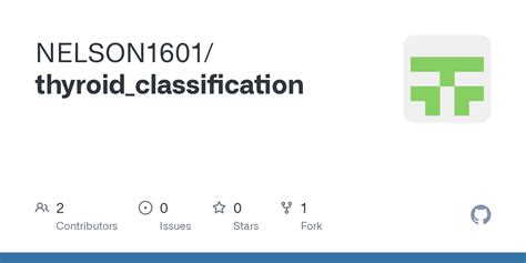 GitHub NELSON Thyroid Classification