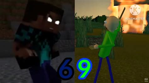 Baldis Basics Vs Herobrine Challenge 69 Fanmade Youtube