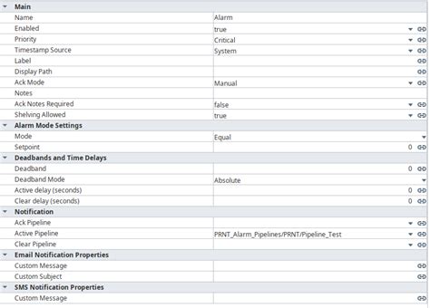 Alarm Notification Pipelines Continuous Notifications Ignition