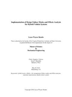 Implementation Of Design Failure Modes And Effects Implementation Of Design Failure Modes
