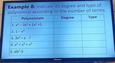 Example 8 Indicate Its Degree And Type Of Studyx