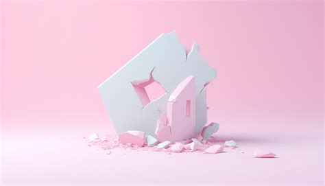 Premium Ai Image Broken House Standing Tall And Straight