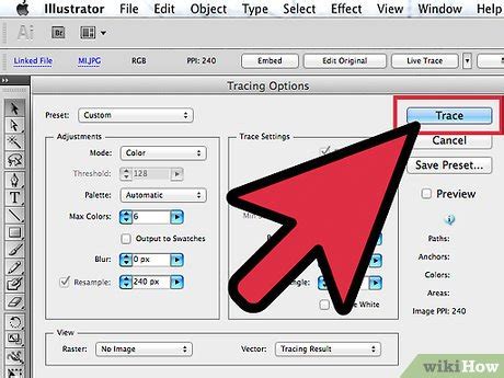 How To Use Adobe Illustrator Live Trace Steps With Pictures