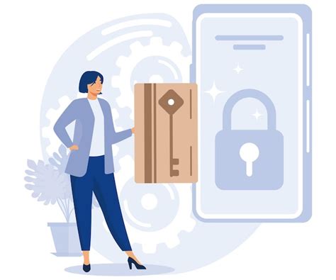 Premium Vector Security And Identity Verification Concept Electronic