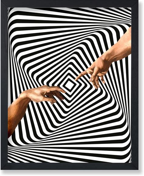 Poster Master Hands Poster Retro Optical Illusion Print