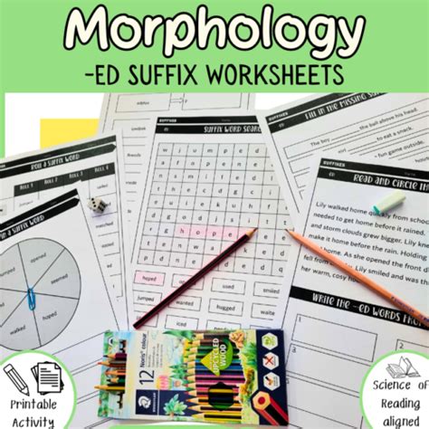 Suffix Ed Printable Worksheets Word Morphology Skills Australian Teachers Marketplace