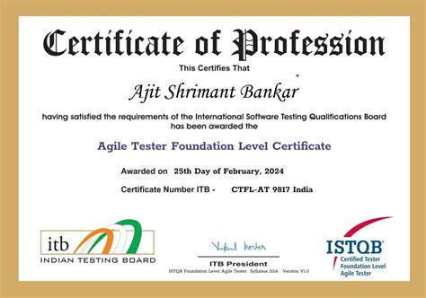 Istqb Agiletester Certifiedtester Expleogroup Ajit Bankar