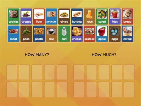 6th May Quantifiers And Partitives Review Group Sort