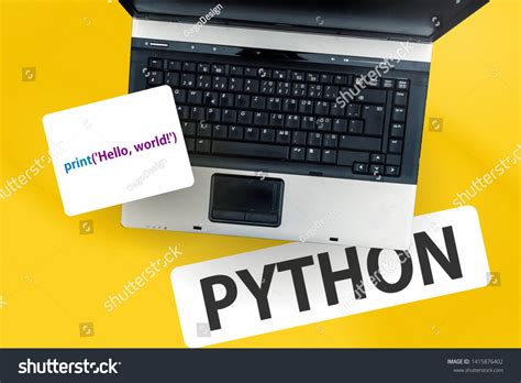 Python Programming Language Laptop On Word Stock Photo Shutterstock