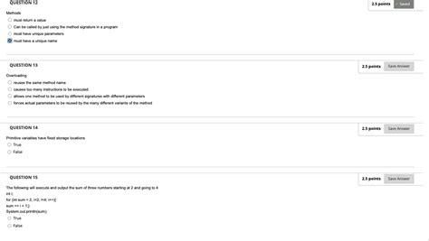 Solved Methods Must Return A Value Can Be Called By Just Chegg Com