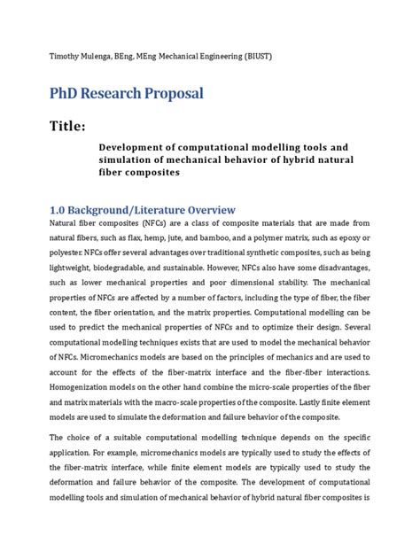 Phd Proposal Pdf