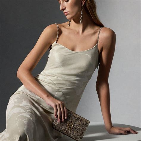 Ralph Lauren Rl 888 Tooled Mini Crossbody Chain In Gray Lyst