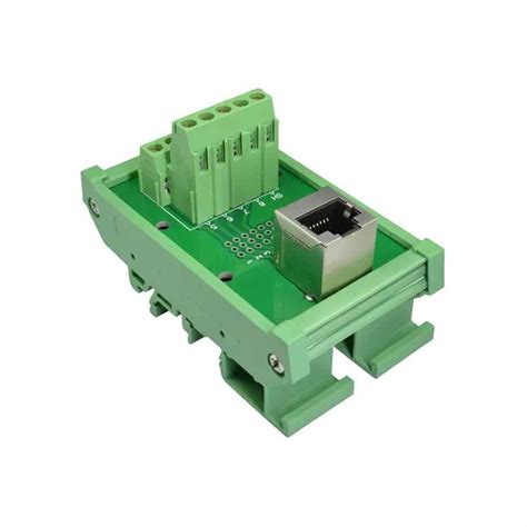 Rj45 Single Port With Module Rack Solderless Terminal Block Female To